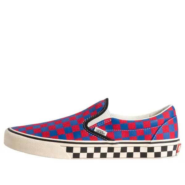 VANS Classic Slip-on Checkerboard 'red Blue - Red/blue