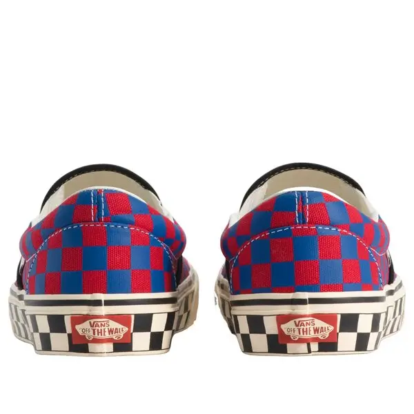 VANS Classic Slip-on Checkerboard 'red Blue - Red/blue