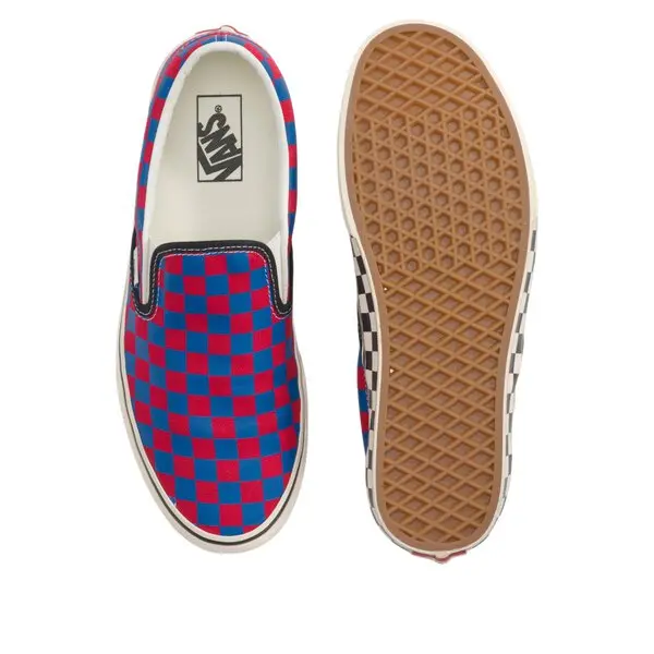 VANS Classic Slip-on Checkerboard 'red Blue - Red/blue