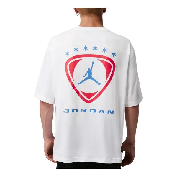 JORDAN Brooklyn T-shirt 'white University Blue