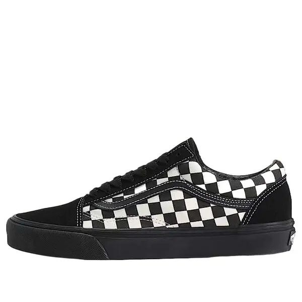 VANS Old Skool Black Checkboard Sneakers - Black/white