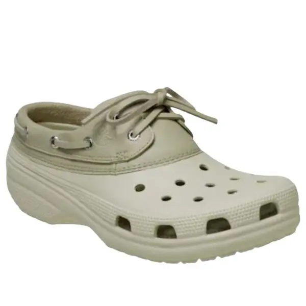 CROCS Classic Boat Shoe - Bone Moth