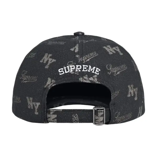 Supreme Monogram 6-panel Cap - Black