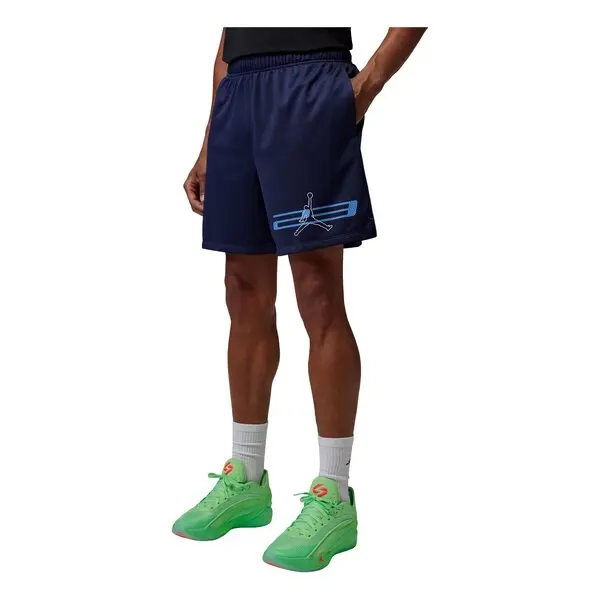 JORDAN Dri-fit Mesh Graphic Shorts - Midnight Navy