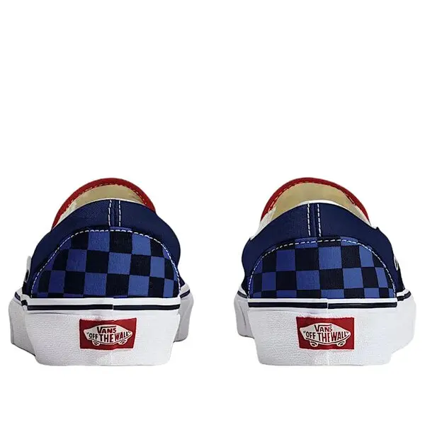VANS Classic Slip-on Checkerboard Casual Sneakers - Navy/blue