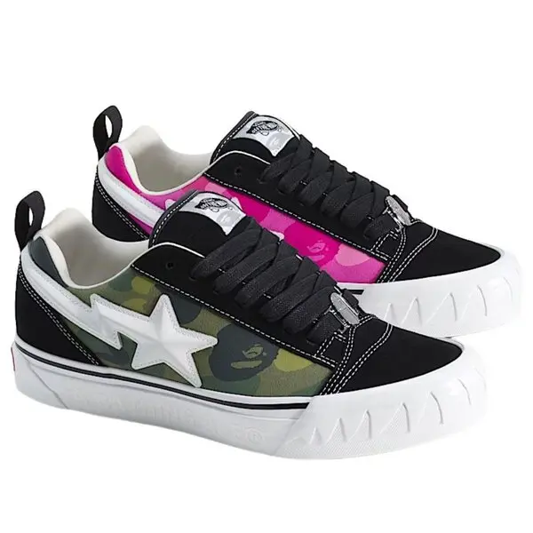 VANS X Bape Premium Knu Skool 'camo Green