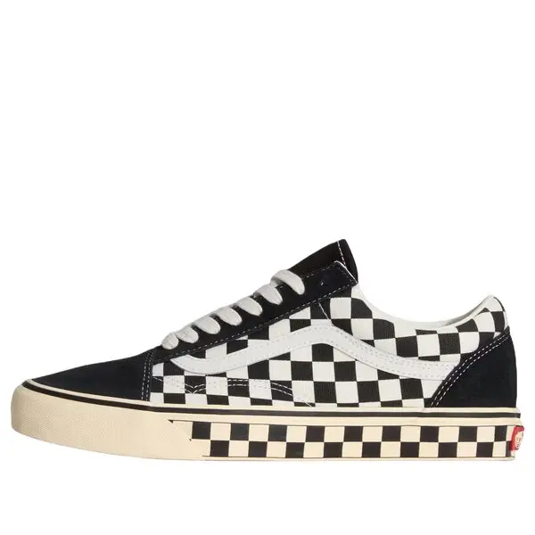 VANS Old Skool Black Checkboard Sneakers - Black/white