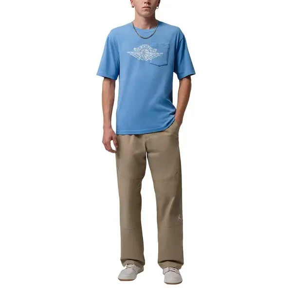 JORDAN Flight Essentials Pocket T-shirt 'blue Beyond Sail