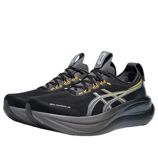 Asics Gel-nimbus 28 Glitter Athletic Sneakers - Black/pure Silver