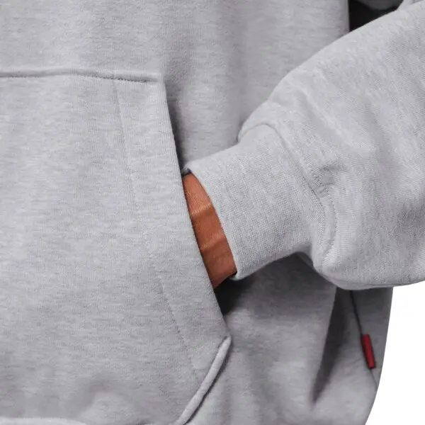 JORDAN Flight Fleece Oversized Hoodie - Grey Heather