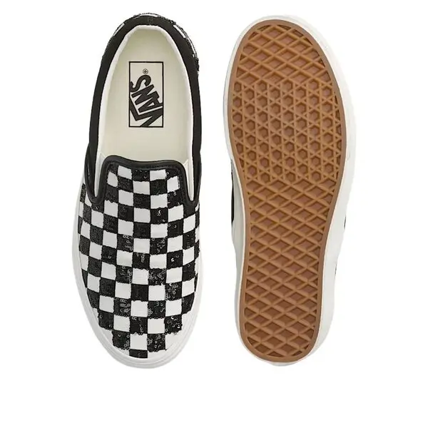 VANS Classic Slip-on Checkerboard 'white Black - White/black
