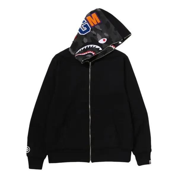 A BATHING APE Reversible Shark Camo Full Zip Hoodie