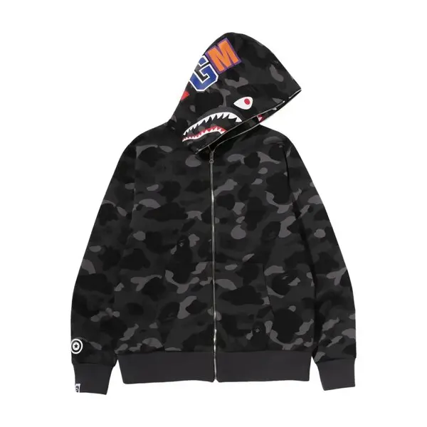 A BATHING APE Reversible Shark Camo Full Zip Hoodie