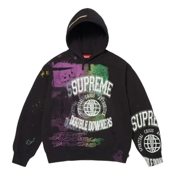 Supreme Ss26 Overprint Hooded Sweatshirt