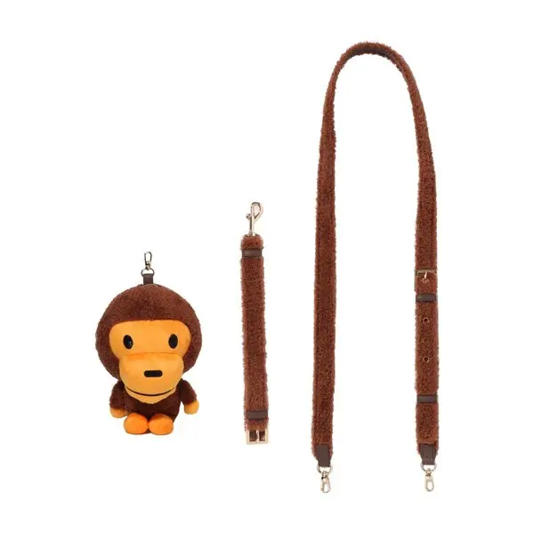 A BATHING APE Baby Milo Plush Doll Shoulder Bag