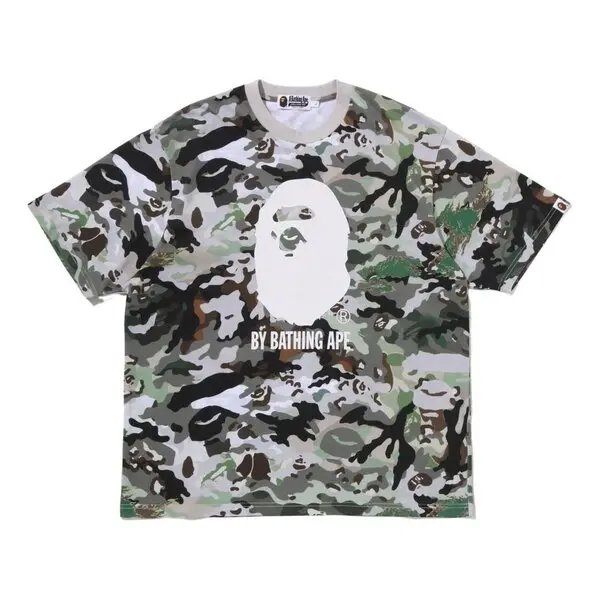 A BATHING APE Hybrid Camo Relaxed Fit T-shirt - Green