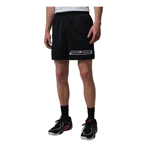 JORDAN Dri-fit Mesh Graphic Shorts - Black