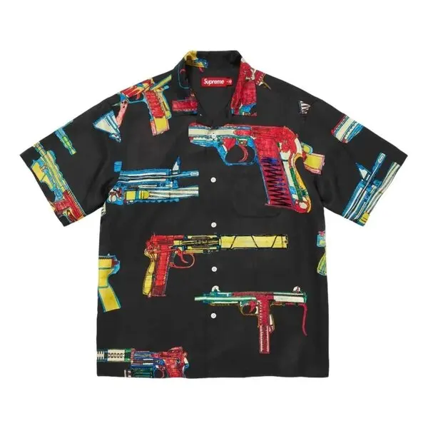 Supreme Ss26 Guns Silk S/s Shirt