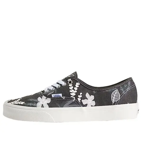 VANS Authentic Floral Print Lace-up Sneakers - Black/white