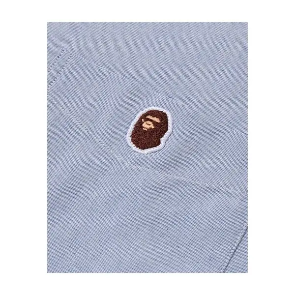 A BATHING APE Big College Shirt - Blue
