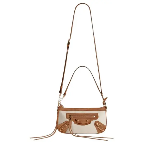 Balenciaga Le City Pouch On Strap - Beige/camel