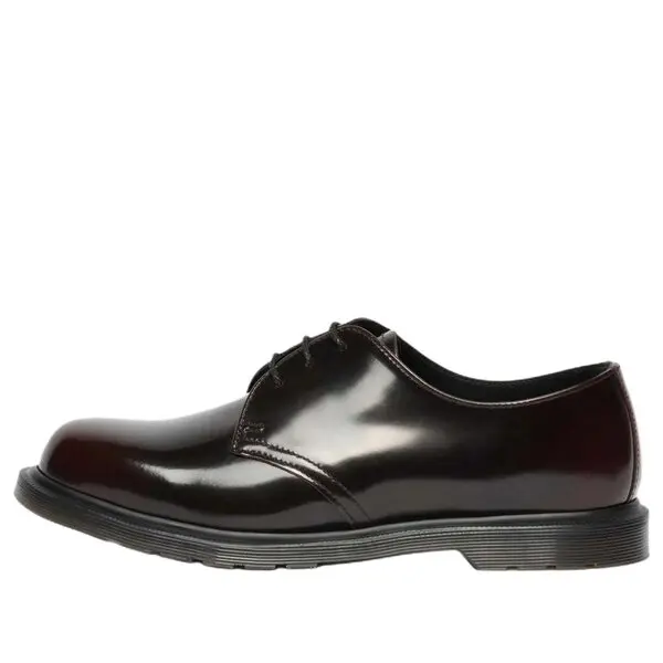 Dr. Martens Mayfare Arcadia Rub Off Leather Shoes - Cherry Red