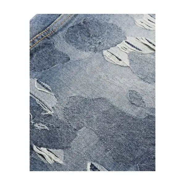 A BATHING APE Solid Camo Jacquard Denim Pants