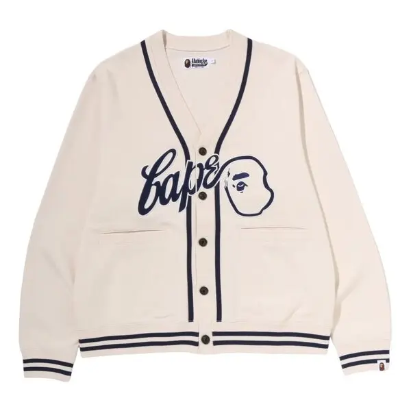 A BATHING APE Sweat Cardigan 'ivory