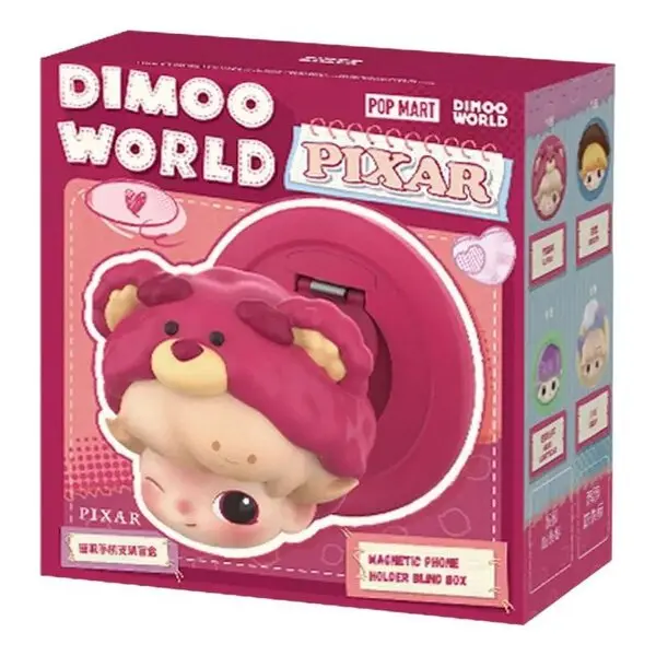 POP MART Dimoo World X Pixar Series Magnetic Phone Holder Sealed Case - Multi-color