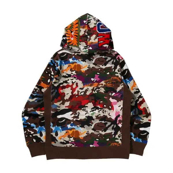 A BATHING APE Hybrid Camo Shark Pullover Hoodie