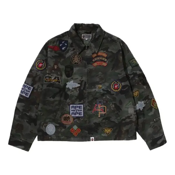 A BATHING APE Hybrid Camouflage Patch Jacket