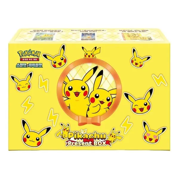 POKEMON Card Kr Scarlet & Violet Pikachu Present Box