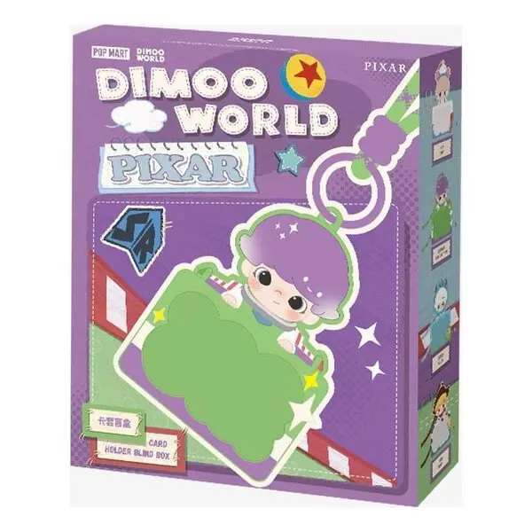 POP MART Dimoo World X Pixar Series Card Holder Sealed Case
