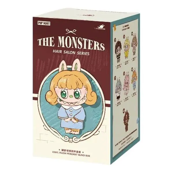 POP MART The Monsters Hair Salon Series Vinyl Plush Pendant Sealed Case - Multi-color