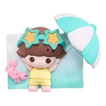 POP MART Pop Bean Island Vacation Series Fridge Magnet 'dimoo Starry Sail - Multi-color