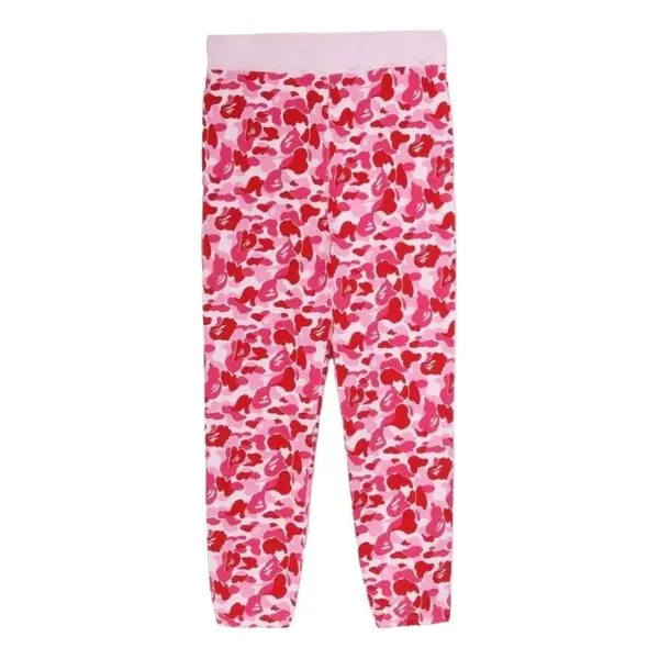 A BATHING APE Abc Camo Sweat Pants - Pink