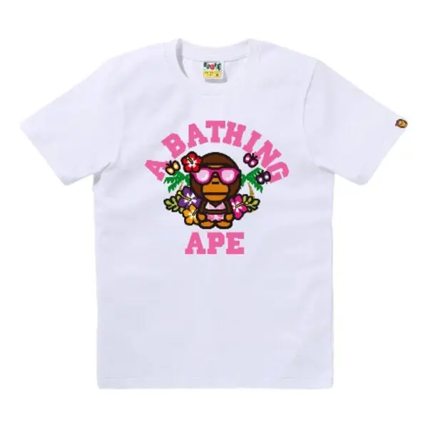 A BATHING APE Lisa College Summer T-shirt - White