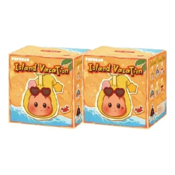 POP MART Pop Bean Island Vacation Series Earphone Case Sealed Case - Multi-color
