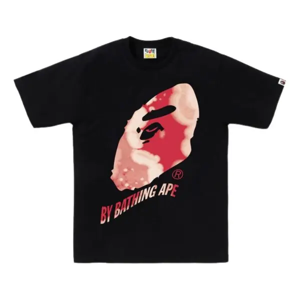 A BATHING APE Tie Dye Twist Bathing Ape T-shirt - Black
