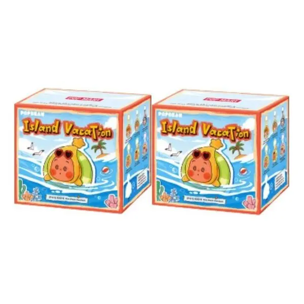 POP MART Pop Bean Island Vacation Series Mini Plush Pendant Sealed Case - Multi-color
