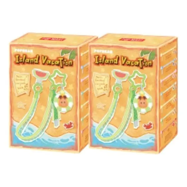 POP MART Pop Bean Island Vacation Series Multi-functional Lanyard Sealed Case