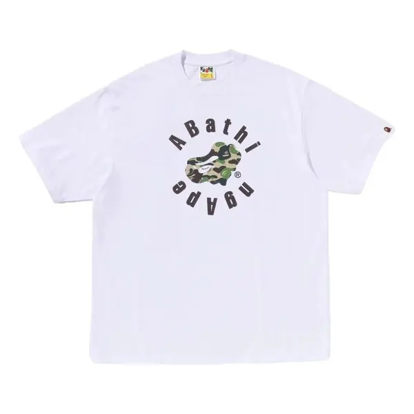 A BATHING APE Abc Camo Heart Ape Relaxed Fit T-shirt