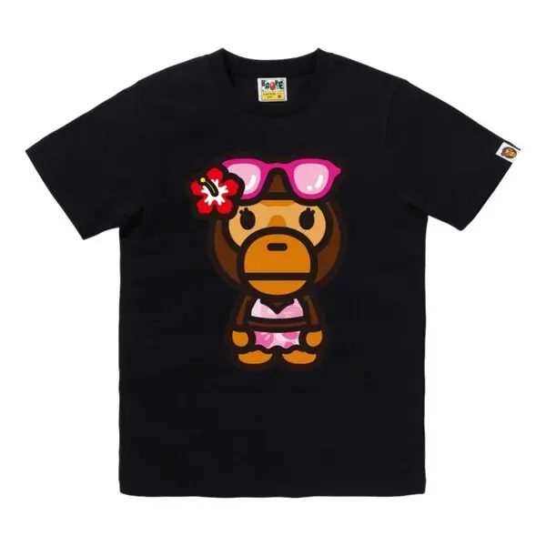 A BATHING APE Big Baby Lisa Summer T-shirt - Black