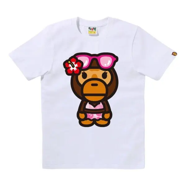 A BATHING APE Big Baby Lisa Summer T-shirt - White