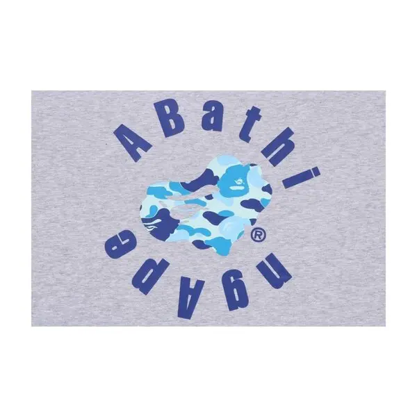 A BATHING APE Abc Camo Heart Ape Relaxed Fit T-shirt - Grey