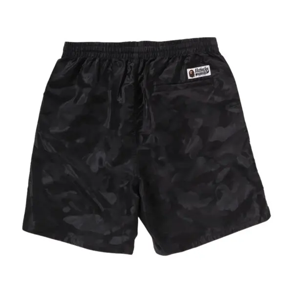 A BATHING APE Solid Camo Bathing Ape Logo Shorts