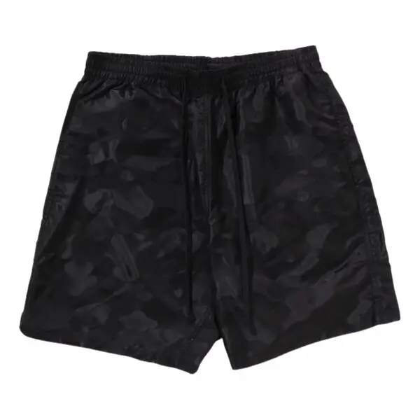 A BATHING APE Solid Camo Logo Shorts - Black
