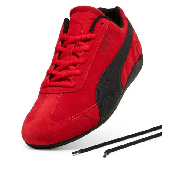 PUMA Scuderia Ferrari Speedcat Rosso Corsa Black Sneakers - Red/black