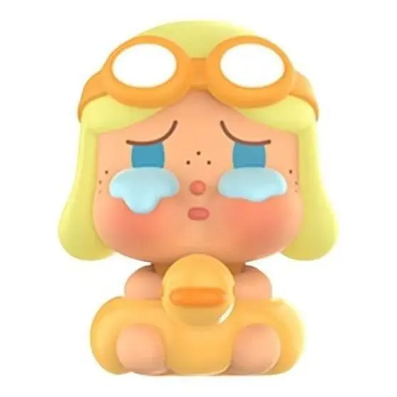 POP MART Pop Bean Island Vacation Series Fridge Magnet 'crybaby Sunbathing - Multi-color