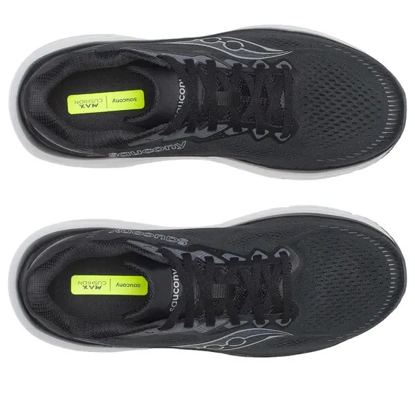 Saucony Guide 19 Wide Athletic Sneakers - Black/silver